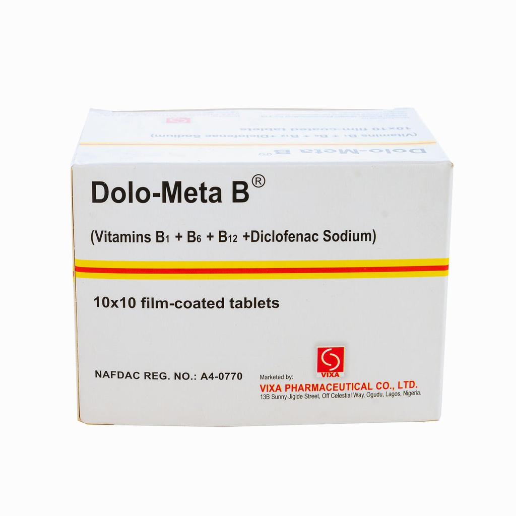 Dolo Meta B (B1, B6, B12 + diclofenac sodium) tabs | Amkamed ...